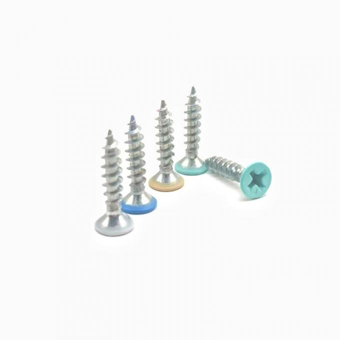 DIN Color Paint Self-Tapping Paint Furniture Screw Cross